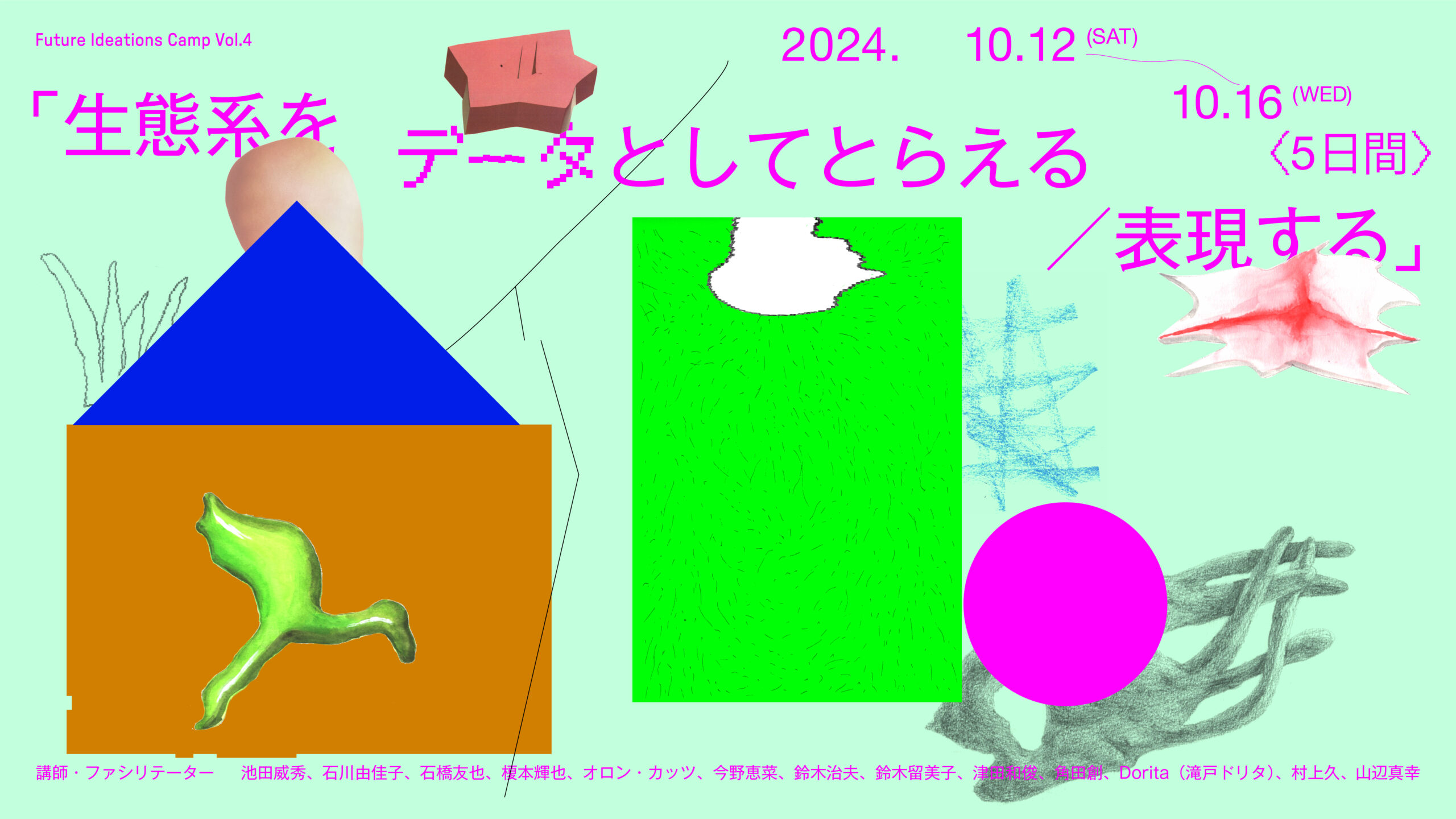 Future Ideations Camp Vol.4 「生態系をデータとしてとらえる／表現する」 | 情報科学芸術大学院大学 [IAMAS]