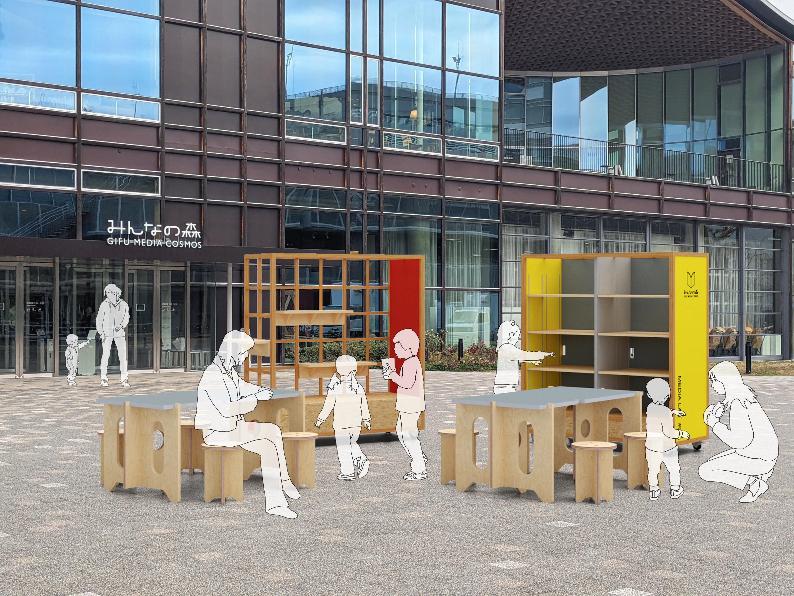 共同研究成果展：みんなの森 ぎふメディアコスモス 「メディアラボ」什器展示 | 情報科学芸術大学院大学 [IAMAS]